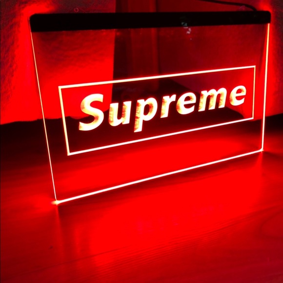 Other | Supreme Led Neon Light Sign 8x12 | Poshmark